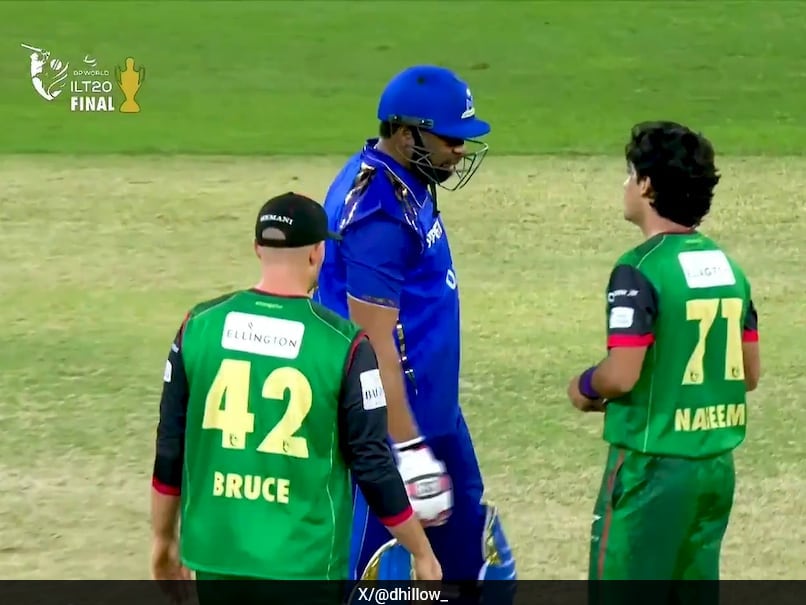 Video: Kieron Pollard charges at Pakistan's Naseem Shah, ILT20 final ...