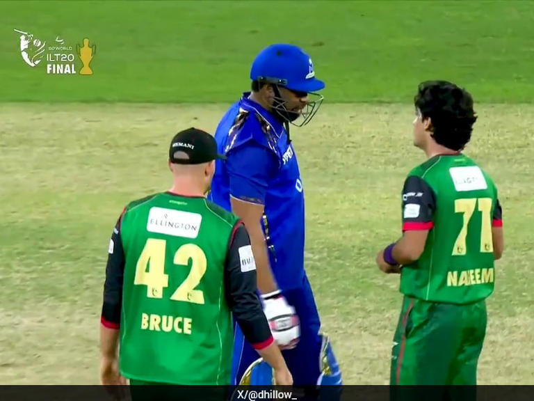 Video: Kieron Pollard charges at Pakistan's Naseem Shah, ILT20 final ...