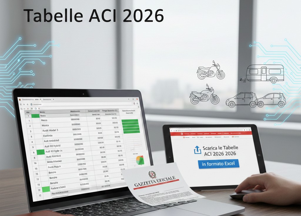 Tabelle ACI 2026 in PDF: scarica i file per calcolo fringe benefit e ...