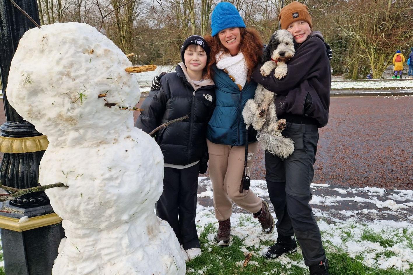 Pictures: See people enjoying the winter weather in the Stormont estate ...