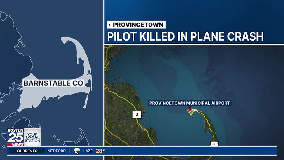 Pilot dead after small plane crash in Cape Cod airport