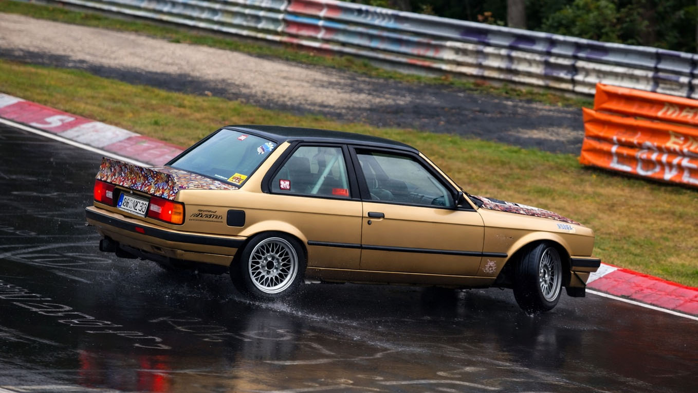 Touristenfahrten Nürburgring with slippery challenges