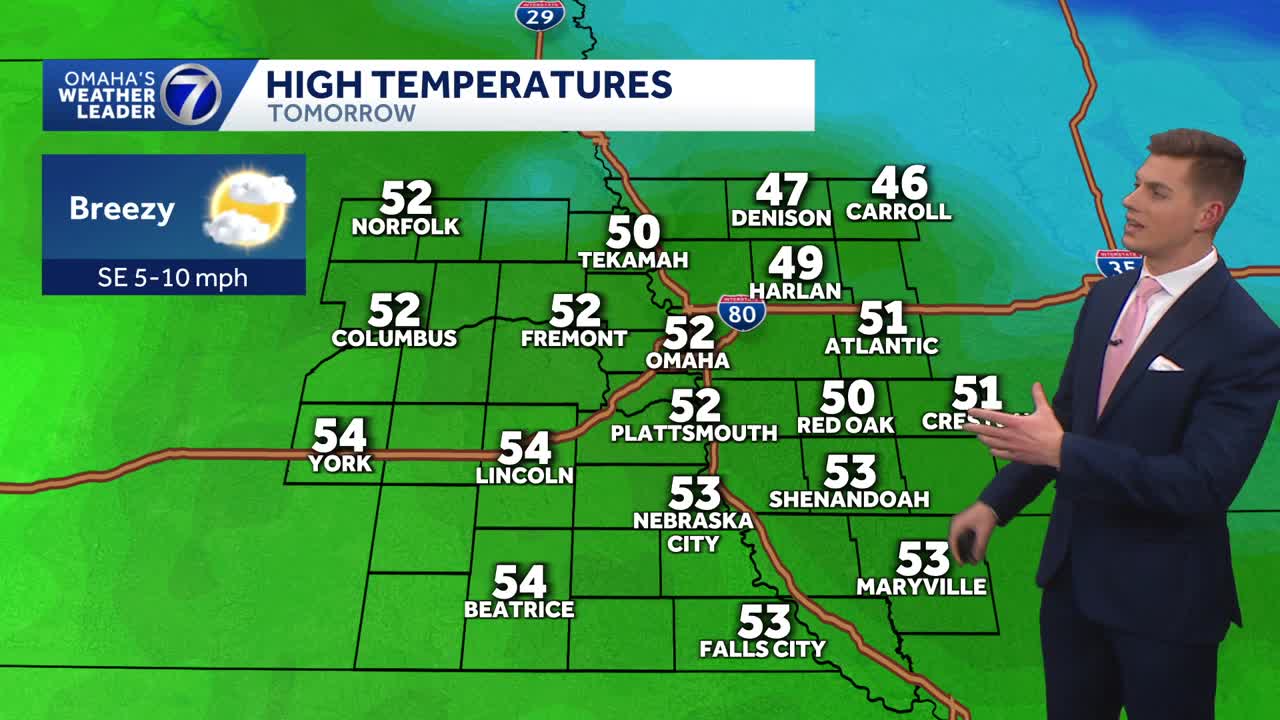 Monday looks very mild