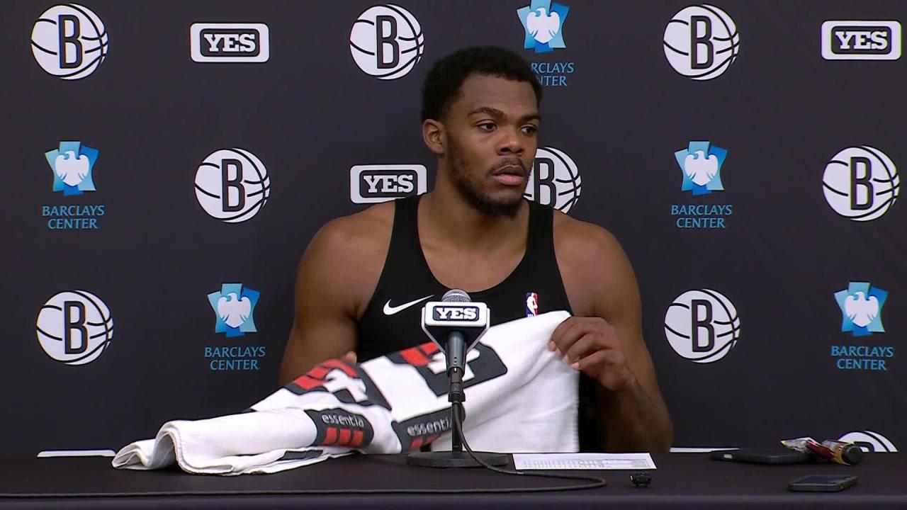 BKN 127, DEN 125: Day'Ron Sharpe full media availability