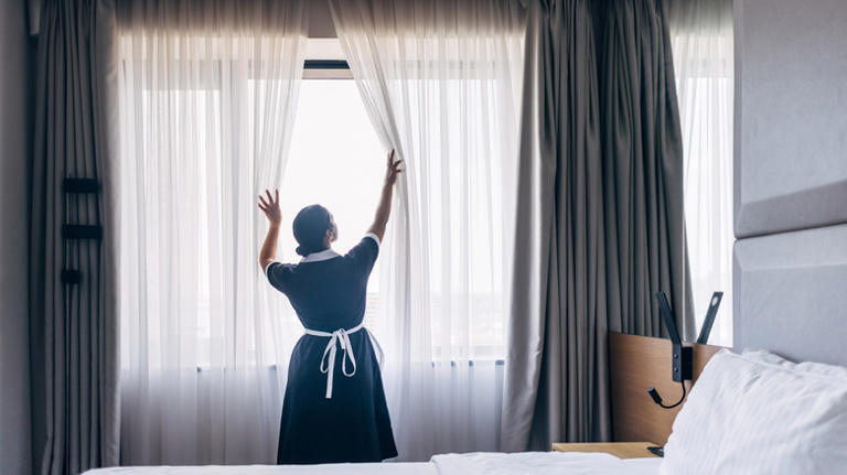 The clever curtain trick you need for your sliding glass doors