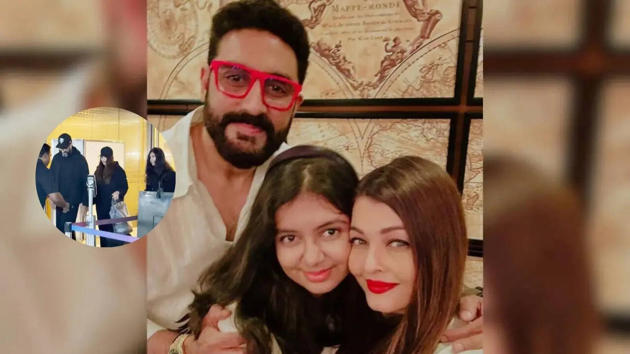 Aishwarya Rai, Abhishek Bachchan all smiles as they return from family ...