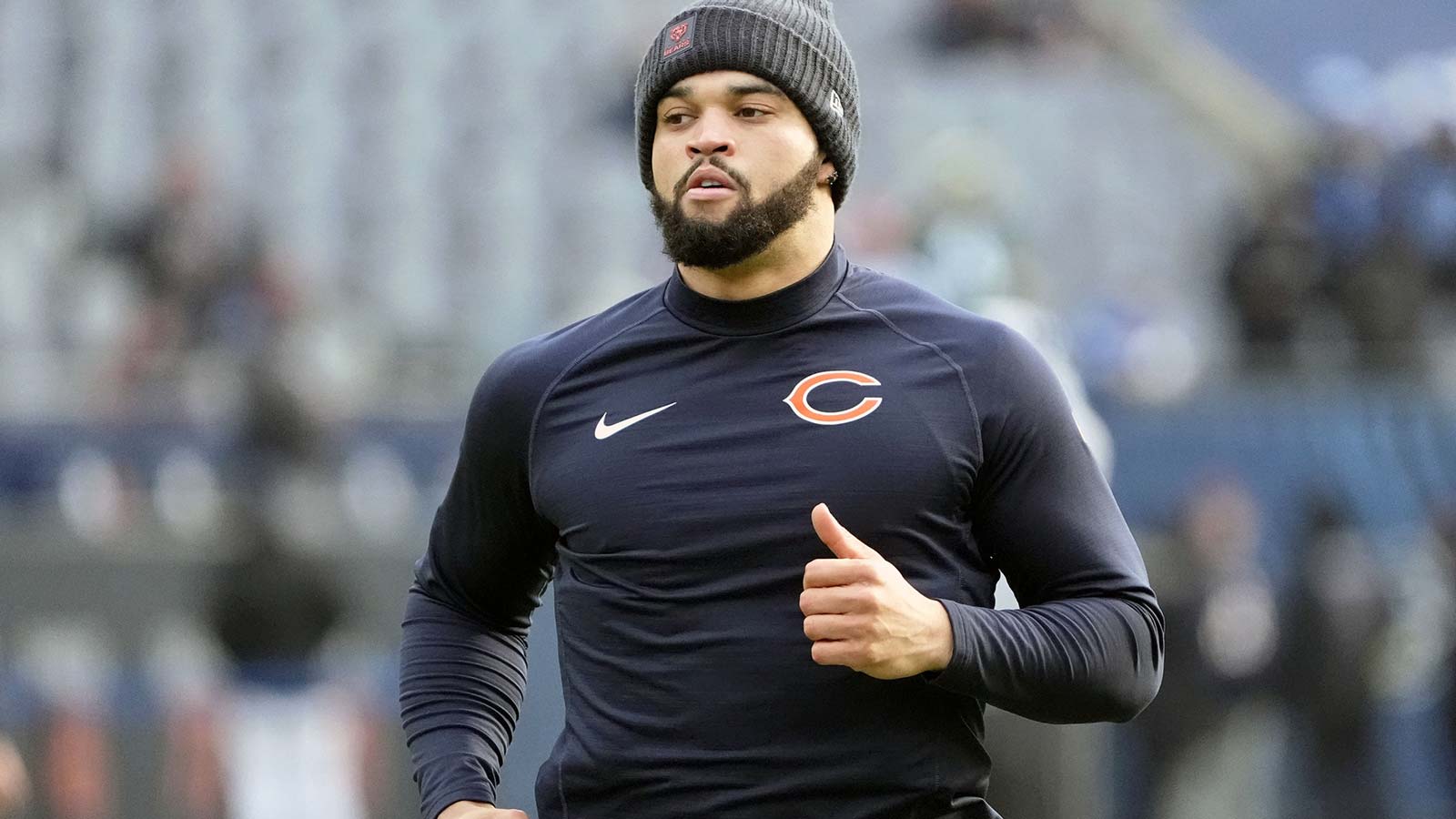 Bears QB Caleb Williams rocks Ben Johnson’s high school jersey at Lions ...