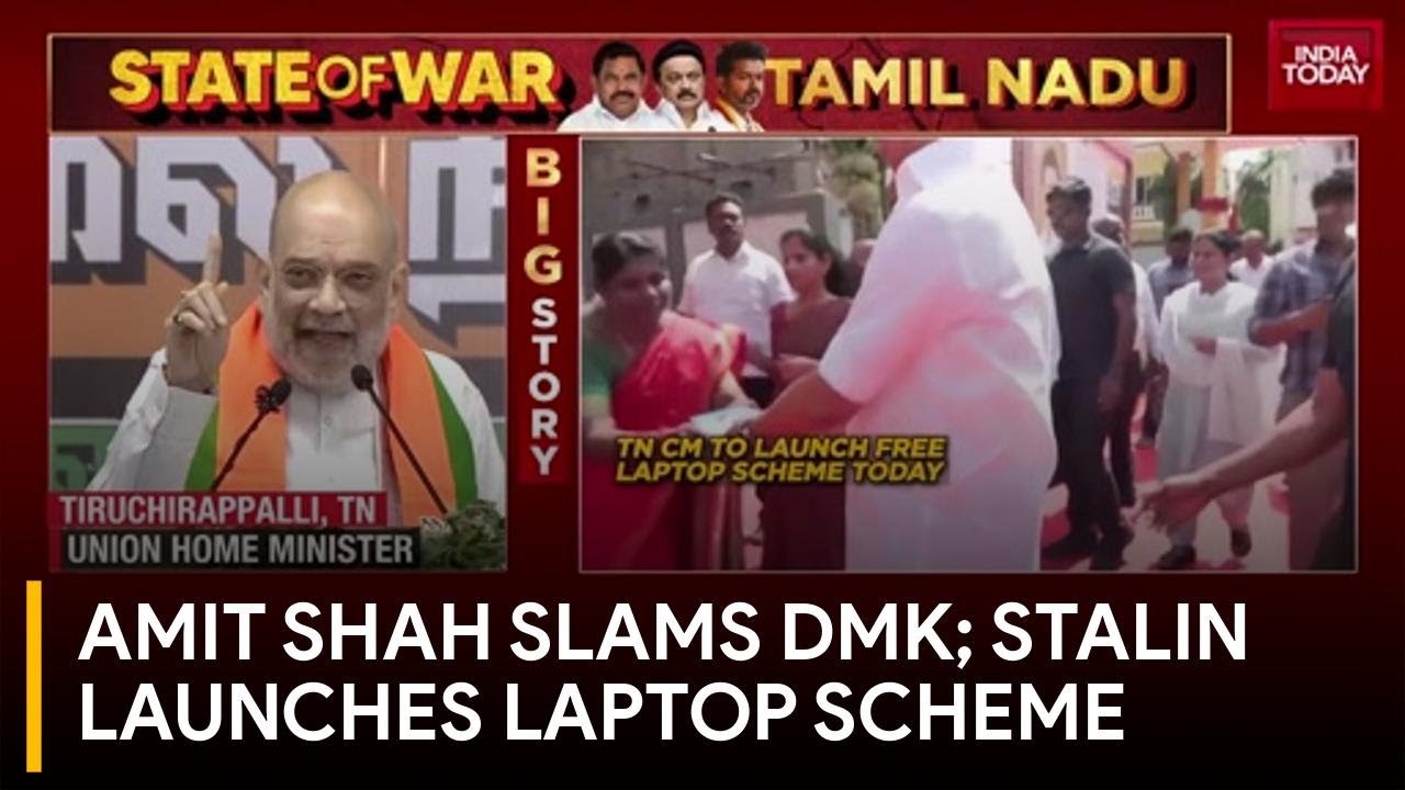 Amit Shah attacks Stalin's 'dynasty politics' in Tamil Nadu; DMK hits ...