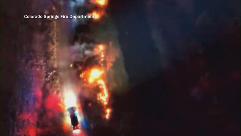 Colorado Springs fire crews put out multiple grass fires near I-25