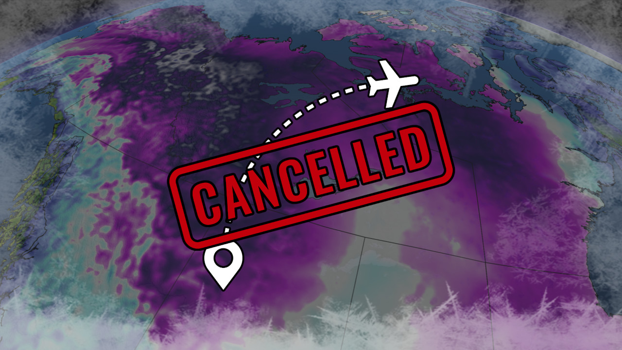 Too cold to fly? Some flights in the Far North cancelled Sunday