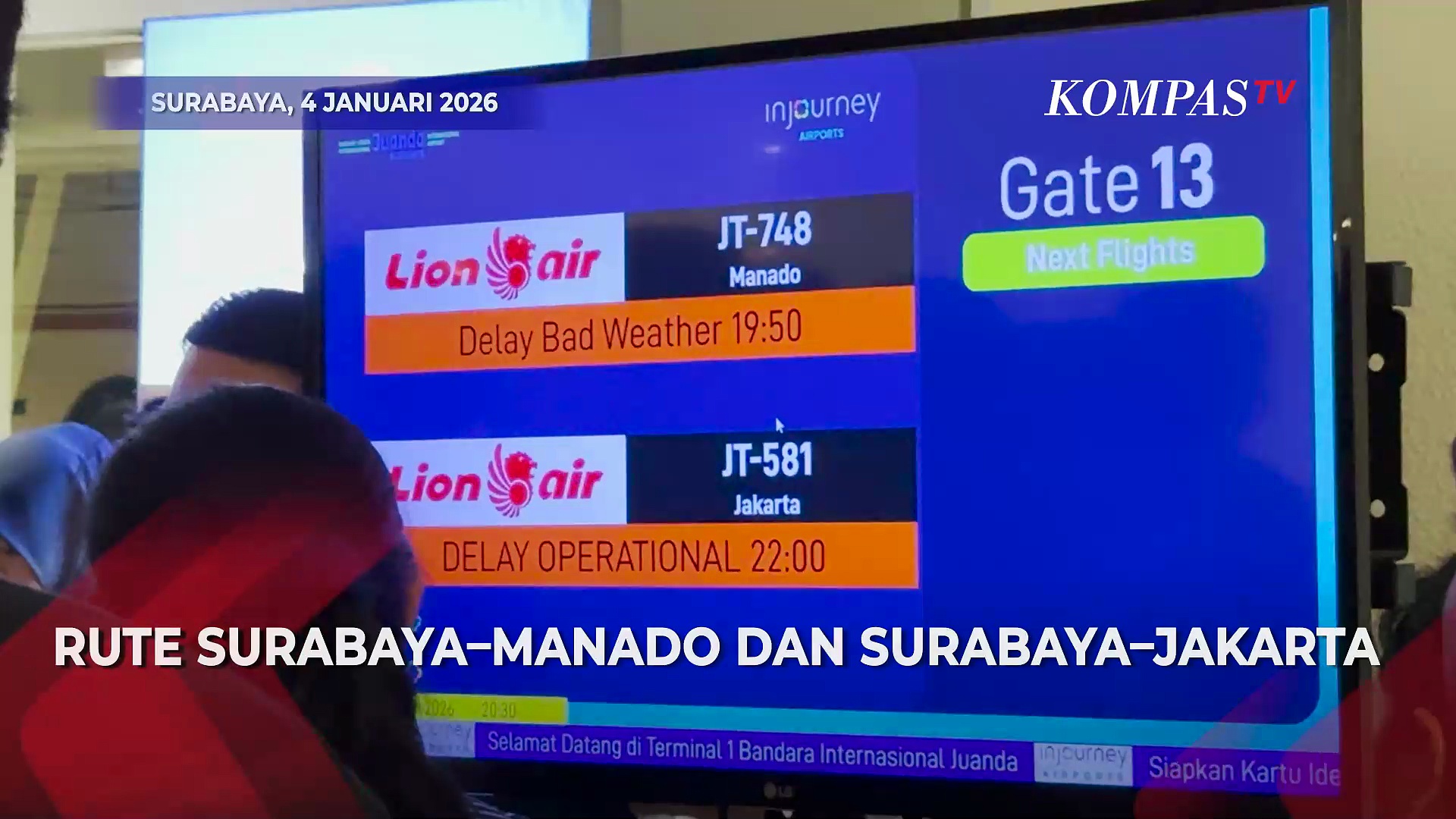 Ricuh penumpang Lion Air di Bandara Juanda Surabaya