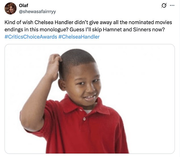 Chelsea Handler slammed for ruining movie endings in 'unfunny' Critics ...