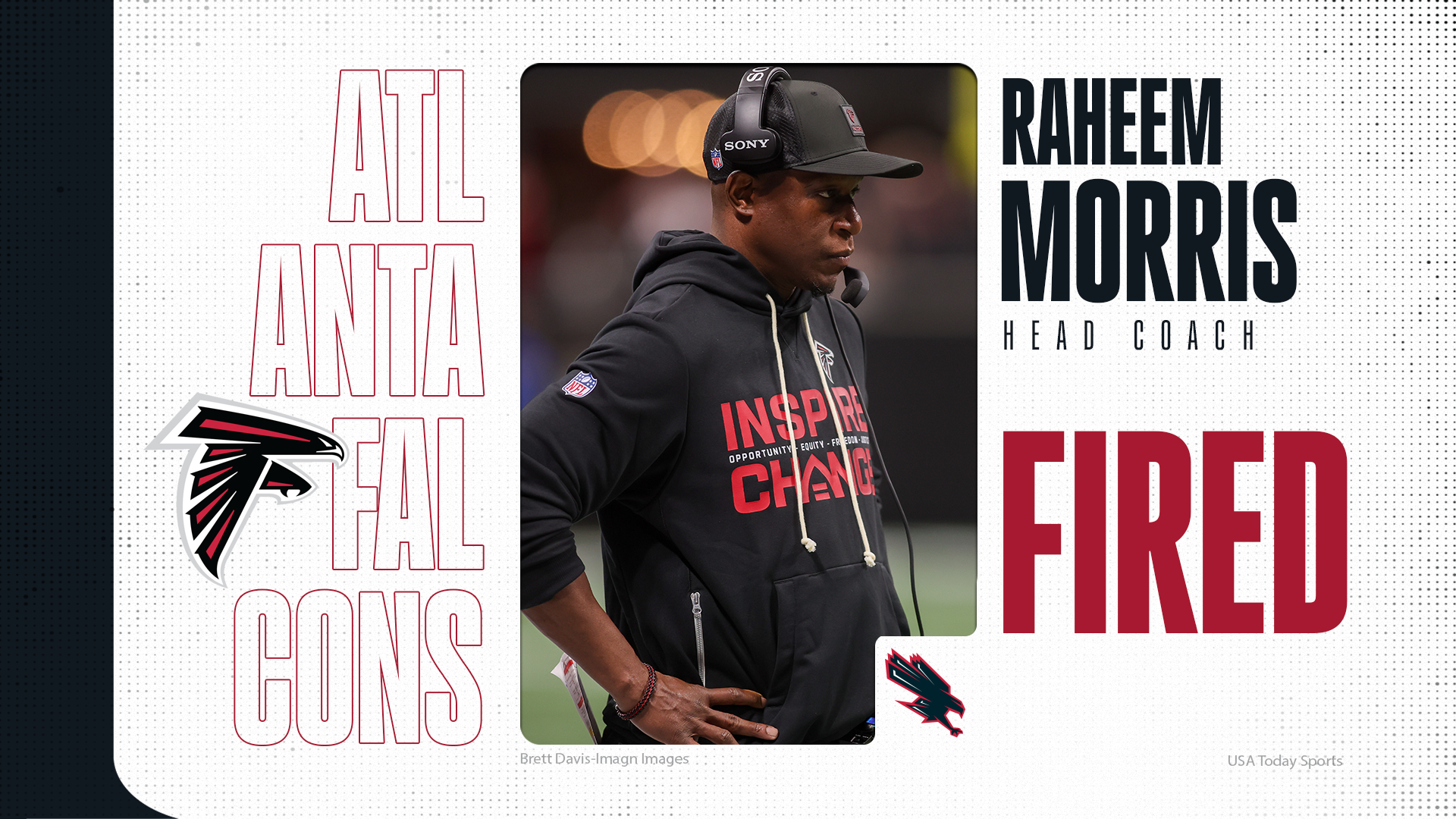 Falcons release statement on firing of Raheem Morris, Terry Fontenot