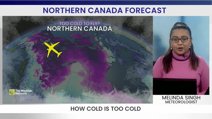Northern Canada forecast: frrigid temperatures impacting flights