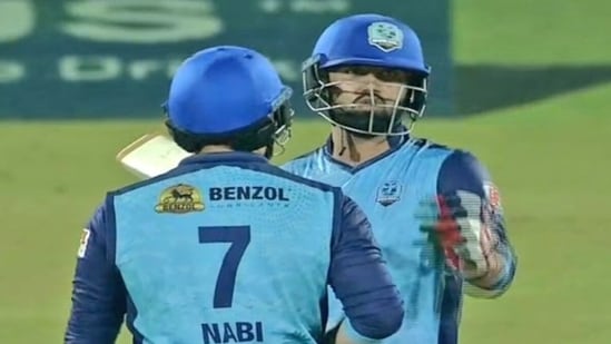 When father and son bat together: Mohammad Nabi, Hassan Eisakhil light ...