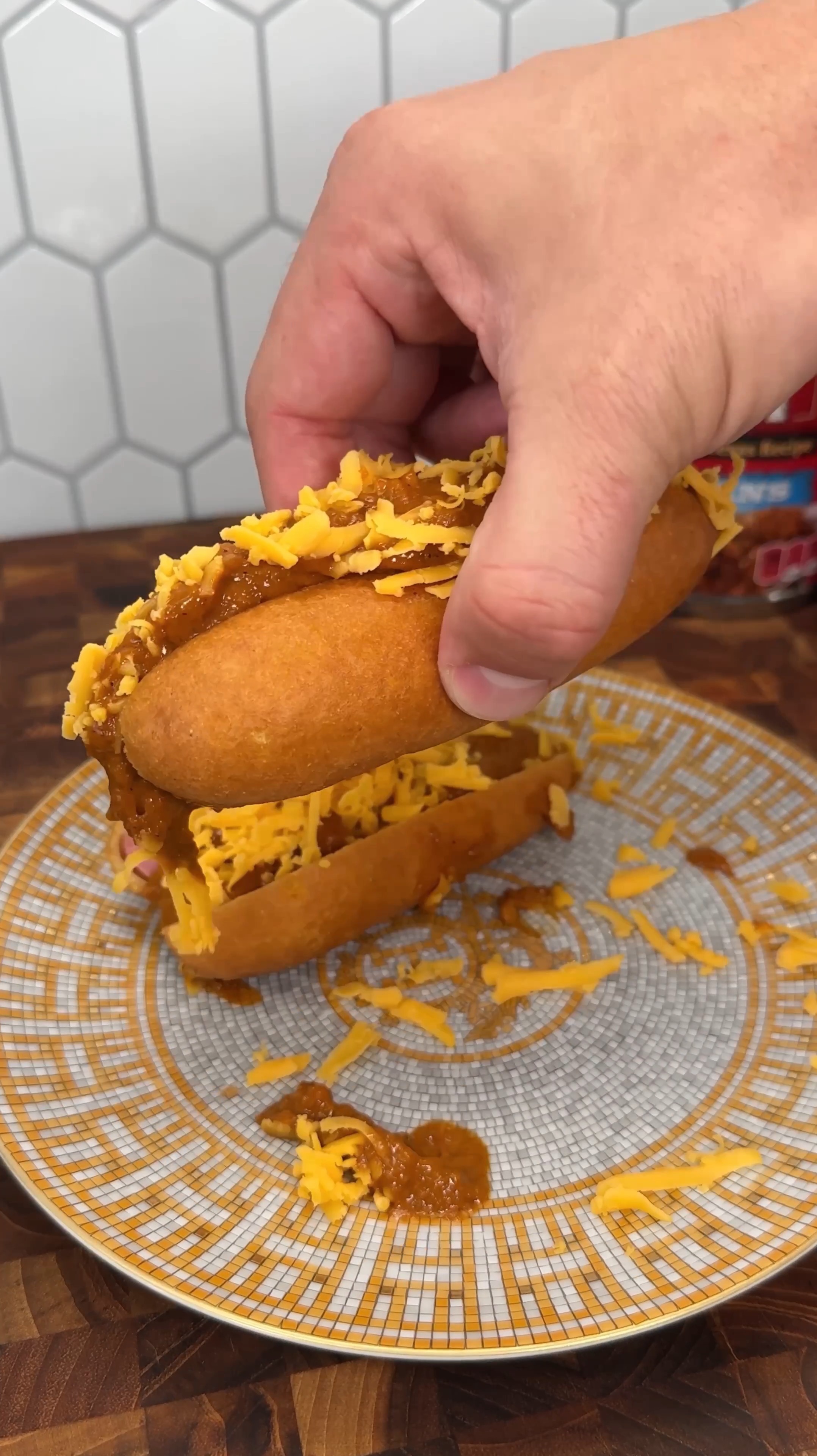 Chili cheese corn dog hack