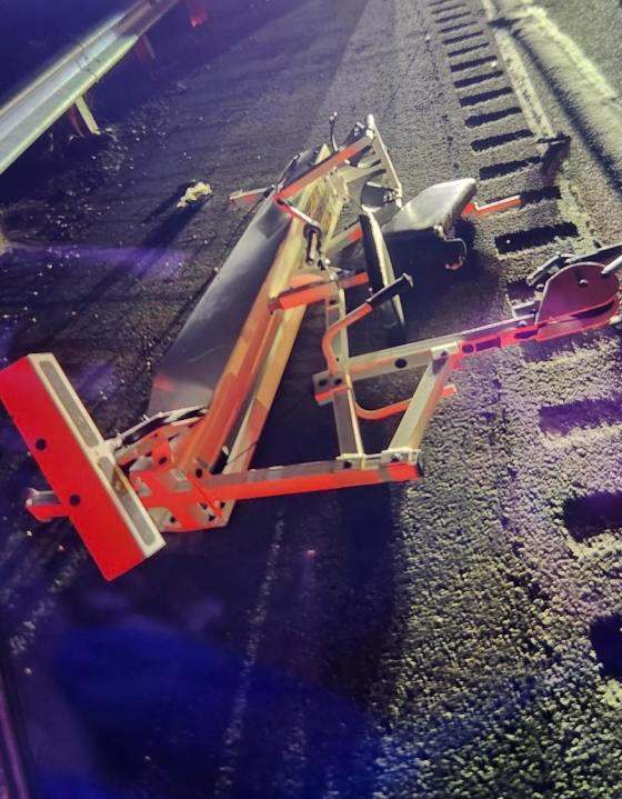 5 vehicles hit exercise equipment on I-15 near Arizona-Utah border