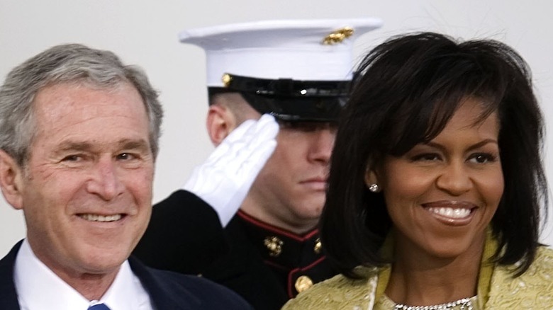 The truth about Michelle Obama's relationship with George W Bush
