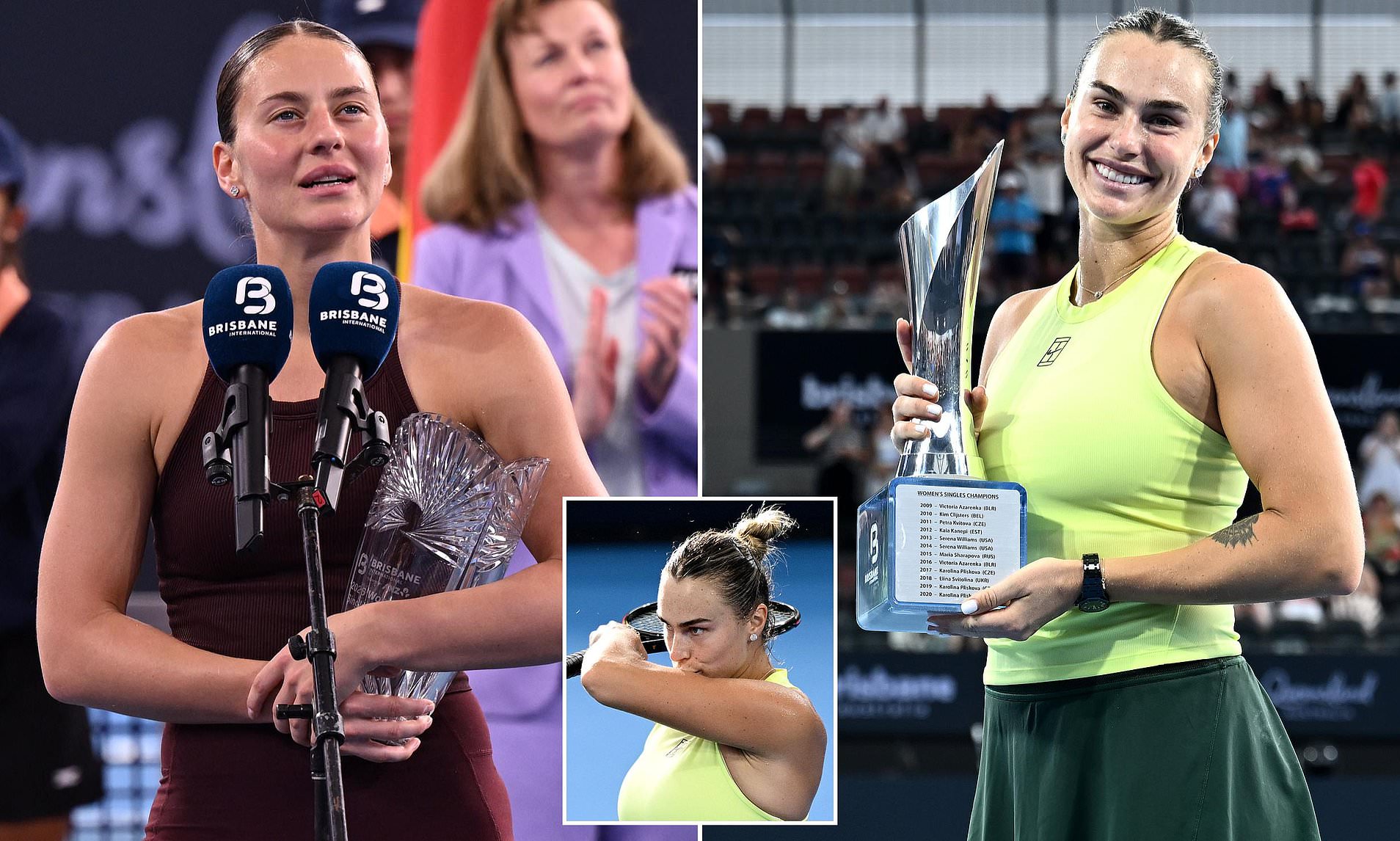 Tennis star's feud with Aryana Sabalenka goes up a notch as she ...
