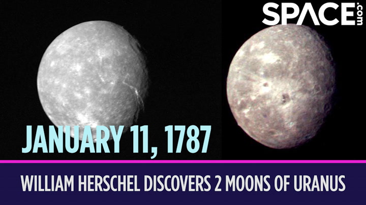 OTD in Space - January 11: William Herschel discovers 2 moons of Uranus