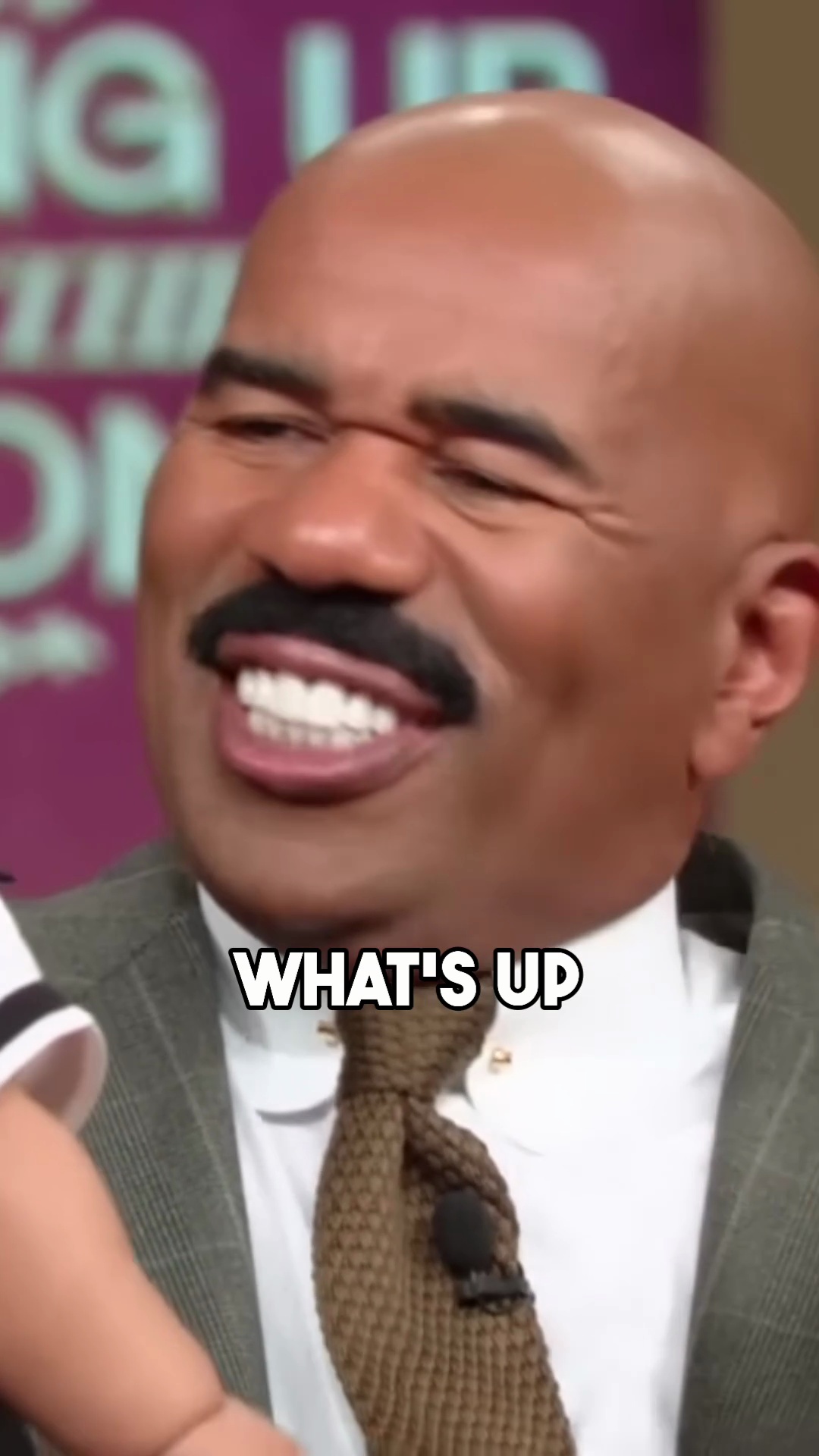 A sweet first TV moment with BJ and Grandpa Steve Harvey