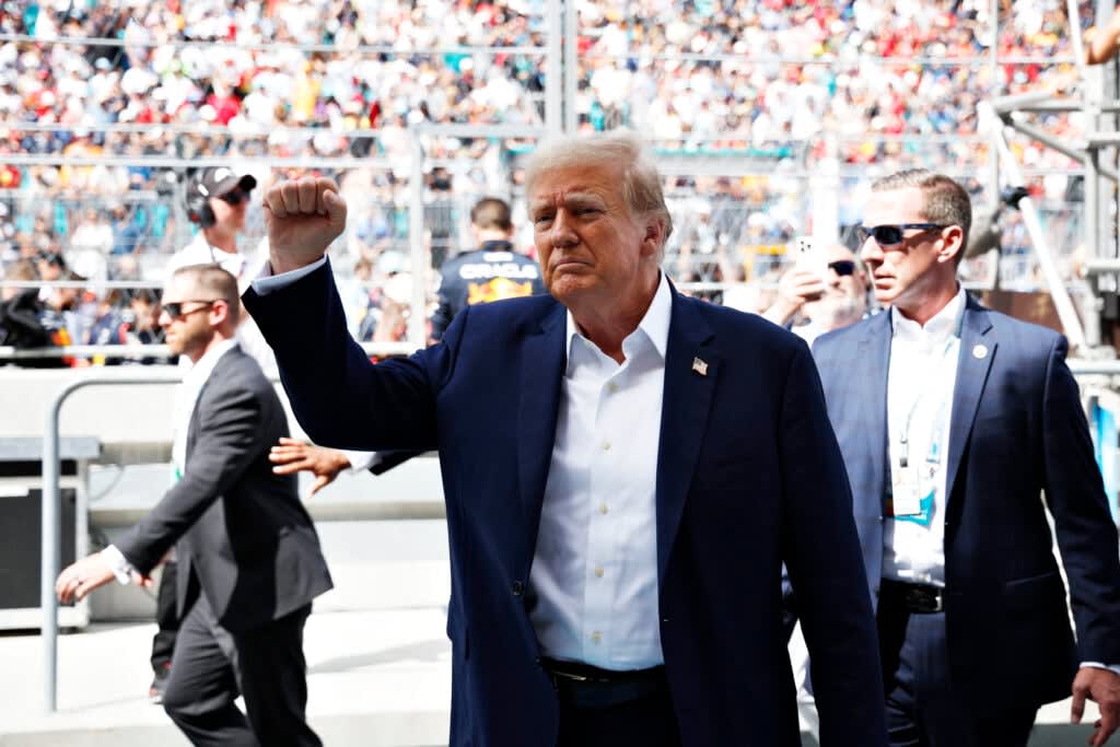 Donald Trump once suggested he was one F1 driver’s lucky charm after ...