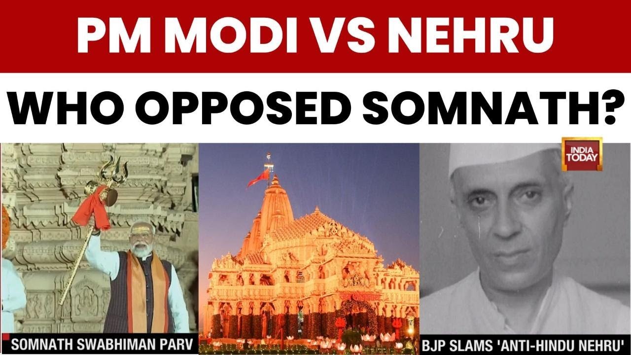 PM Modi's Somnath remarks trigger BJP–Congress clash over Nehru, Hindu ...