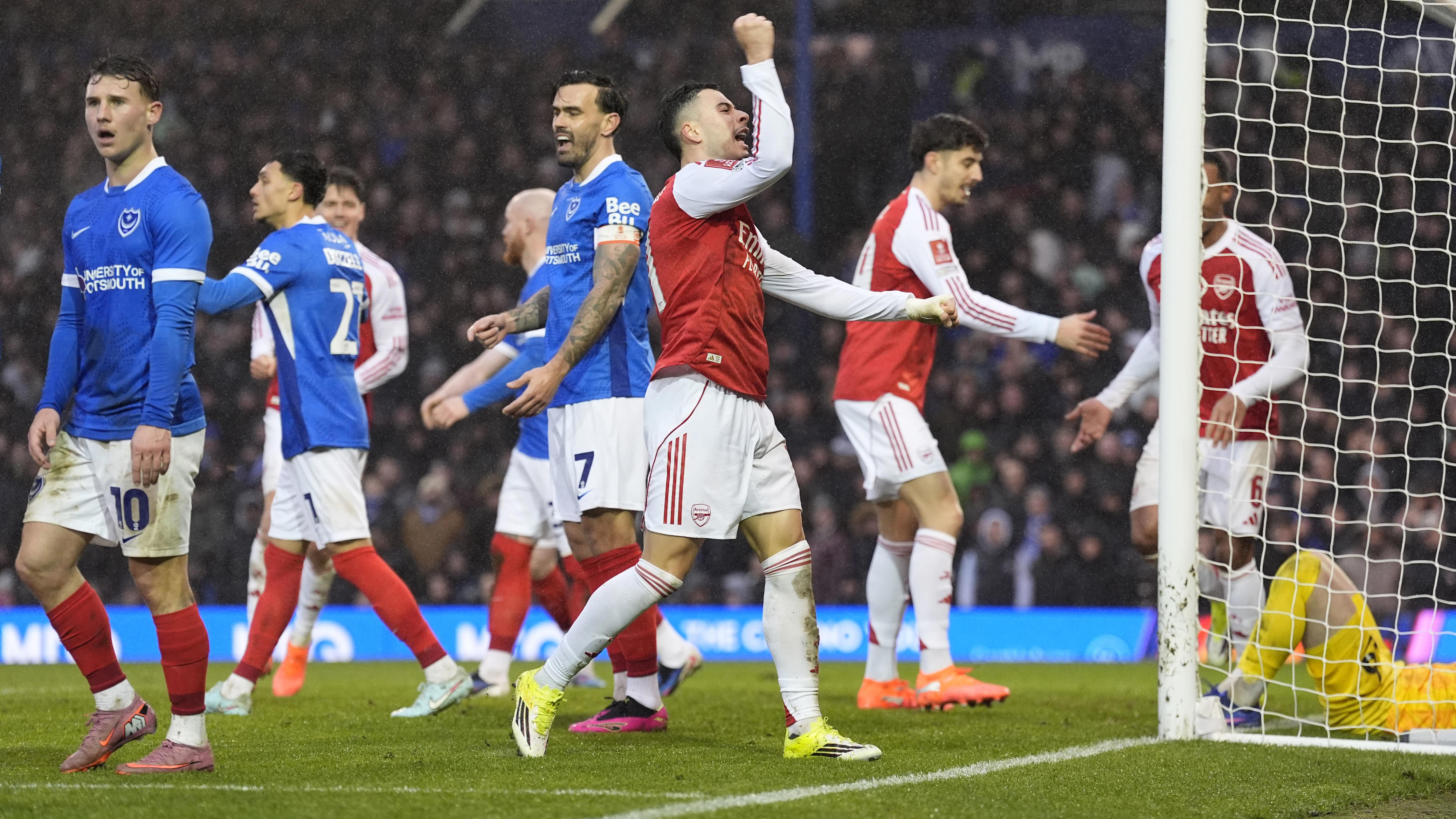 Redemption for Gabriel Martinelli as Arsenal hammer Portsmouth