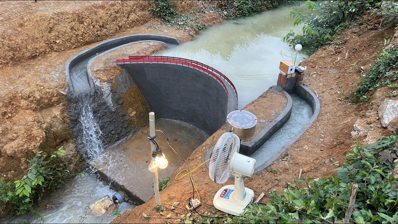 Construction of mini hydroelectric plants
