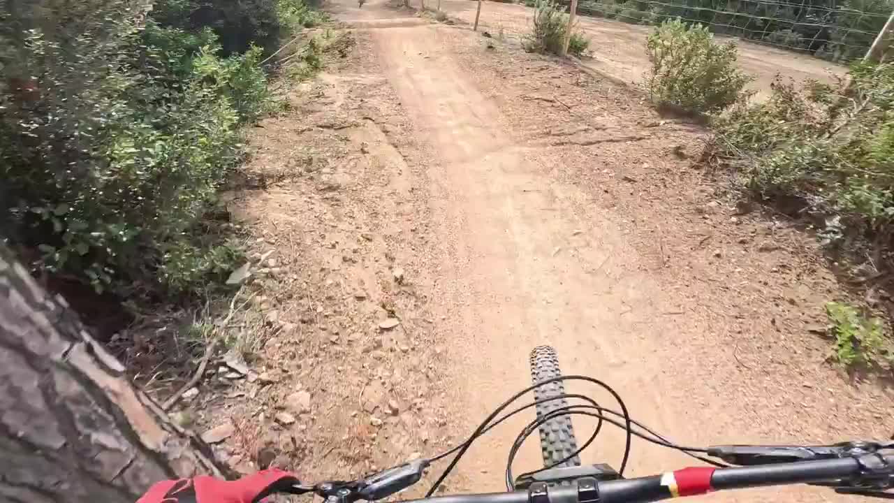 Downhill biking crash at La Garriga, Spain