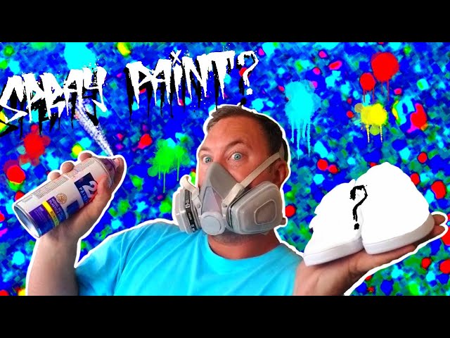 Customizing shoes with spray paint