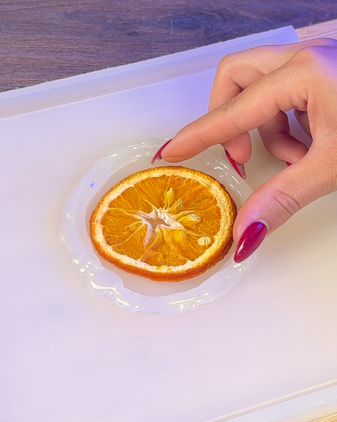 Creative DIY fruit themed coasters🍊