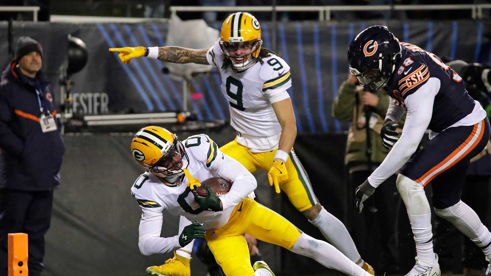 Packers’ Matthew Golden makes 1st NFL TD count vs. Bears