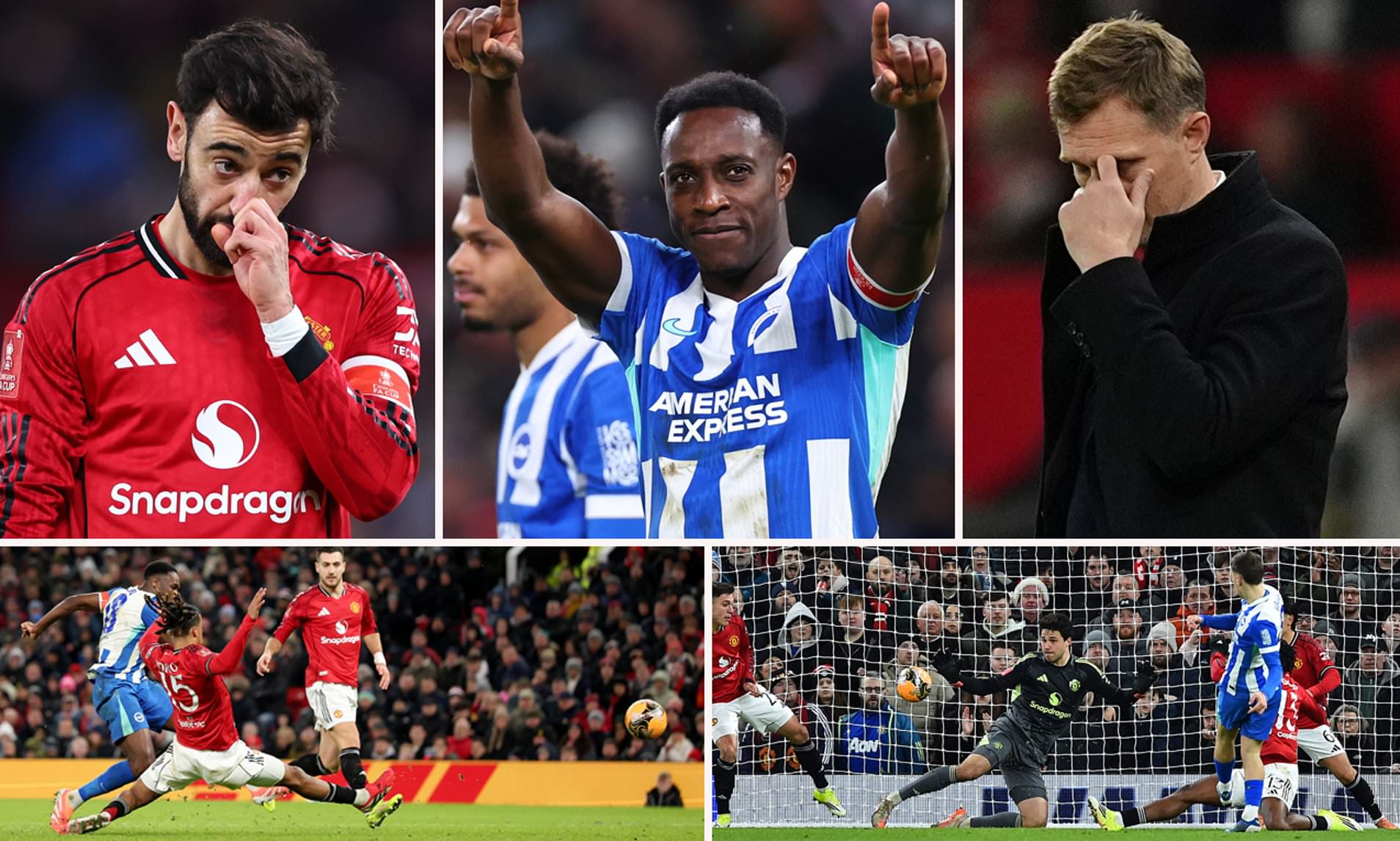 Man United 1-2 Brighton: Danny Welbeck outshines Red Devils' big-money ...