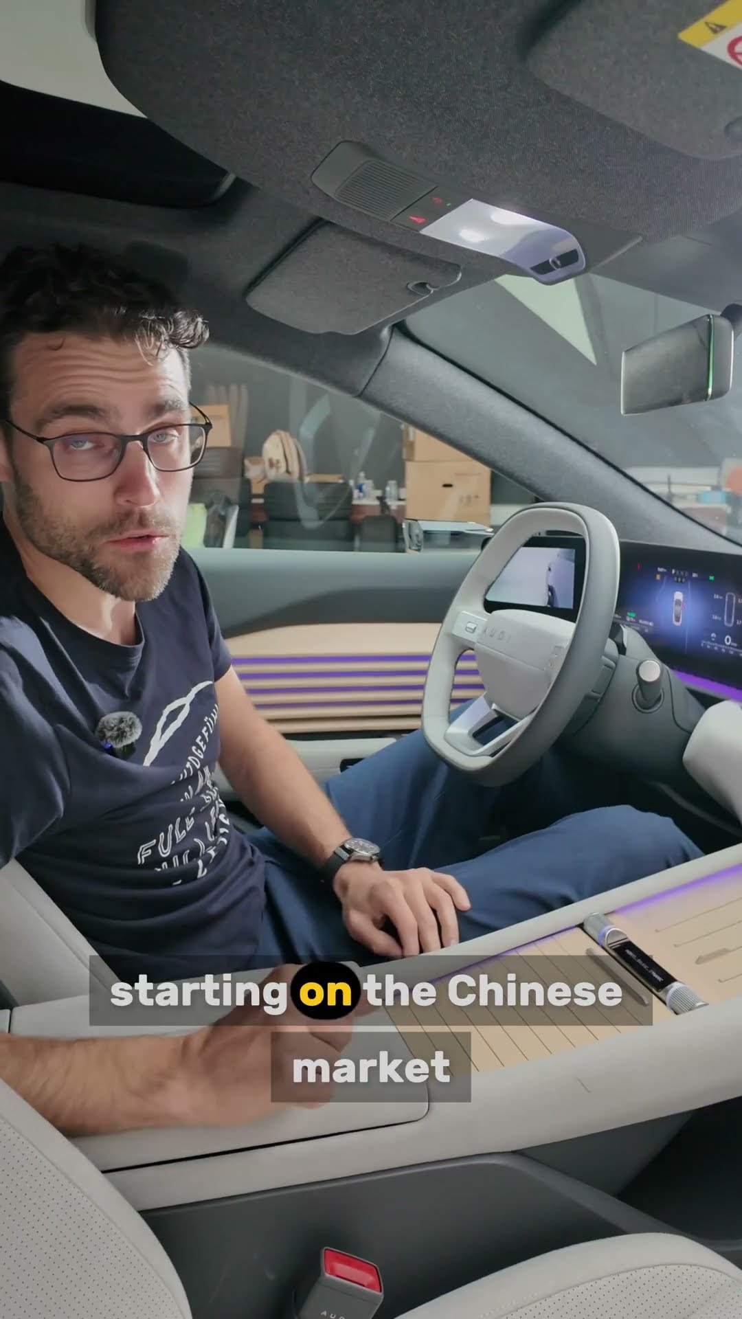 The new 2026 Audi interior with retro vibes