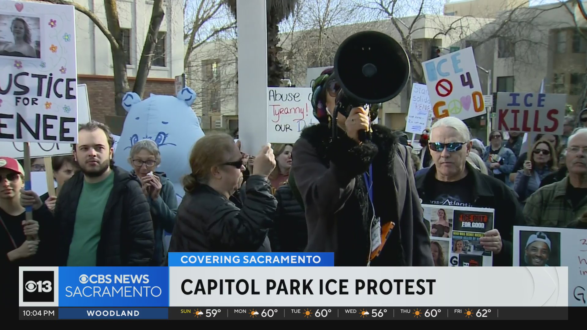 ICE out for good protest held in Sacramento's Capitol Park
