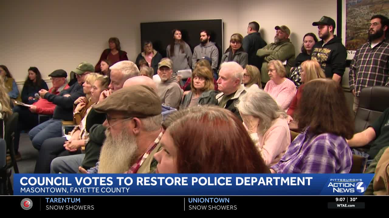 Masontown council reinstates police department