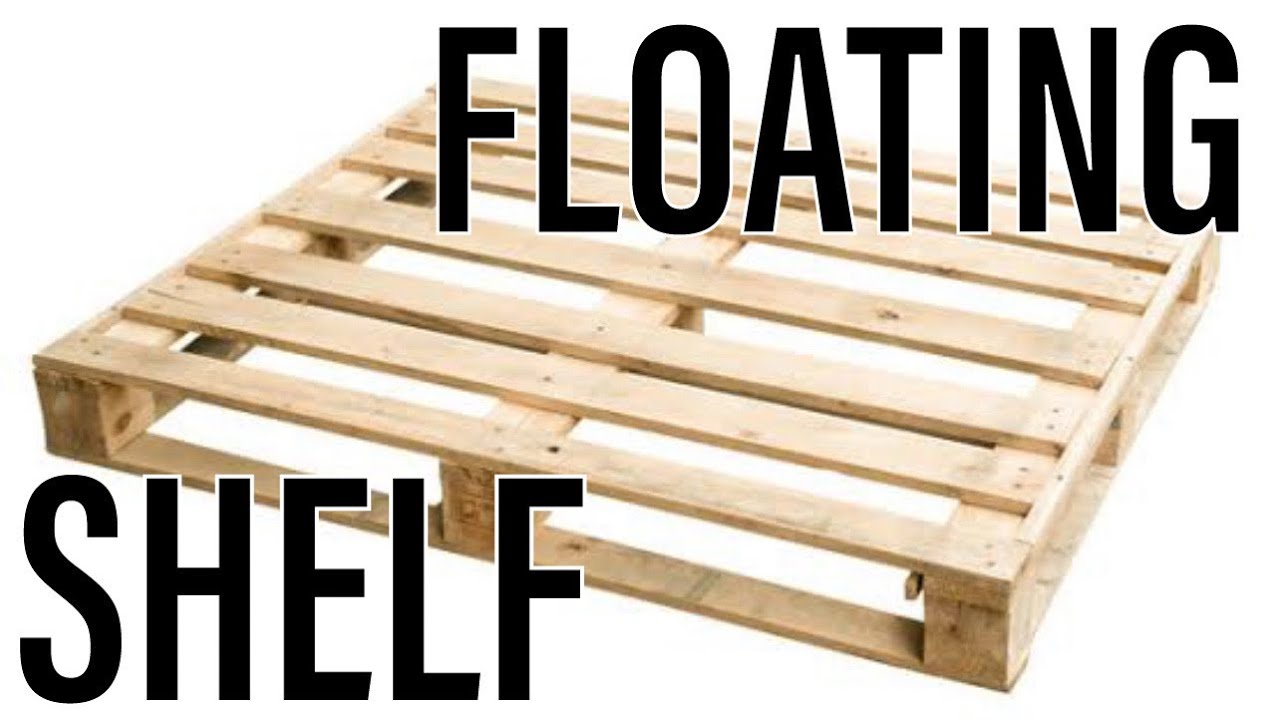 I made a floating shelf from pallet wood! 🛠️