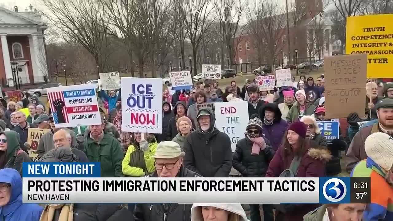 Hundreds gather on New Haven Green for second protest following Renee ...