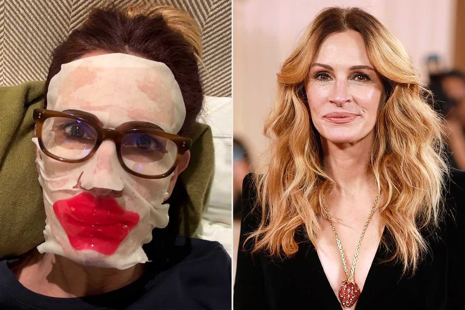 Julia Roberts posts hilarious face mask pic ahead of Golden Globes 2026 ...