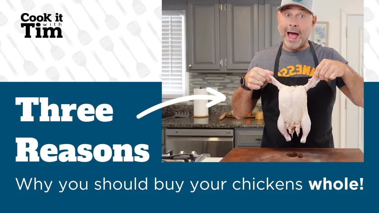 Save money: how to break down a whole chicken