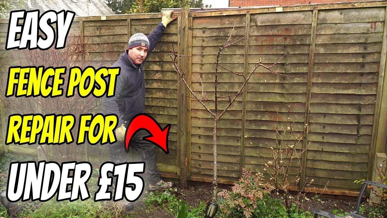 Repair a broken fence post | Super easy and fast!