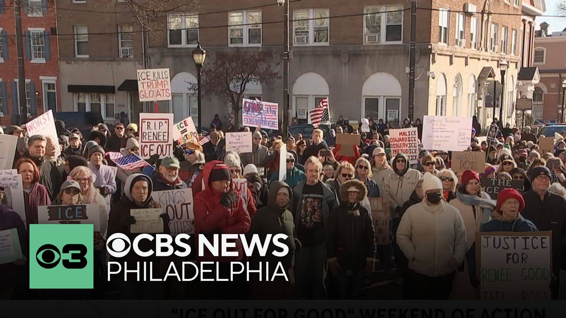 Philadelphia-area residents join nationwide "ICE out for good" protests