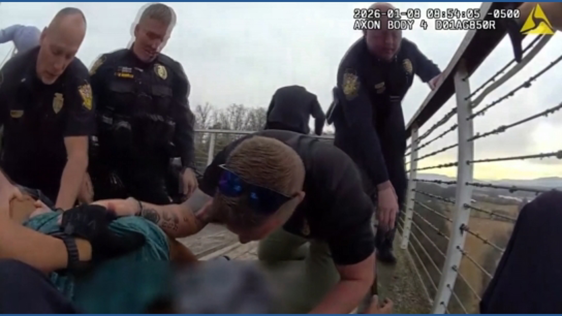Trigger warning: Bodycam footage shows SPD rescuing man from falling ...