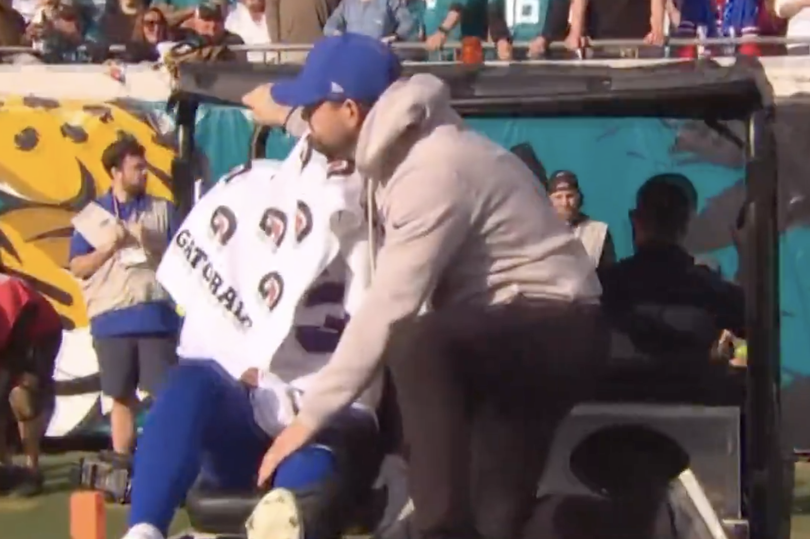 Buffalo Bills star 'visibly upset' after horror injury in NFL playoff ...