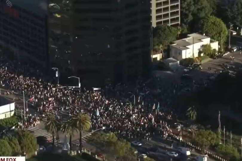 U-Haul truck rams into Iranian regime protesters in downtown Los Angeles