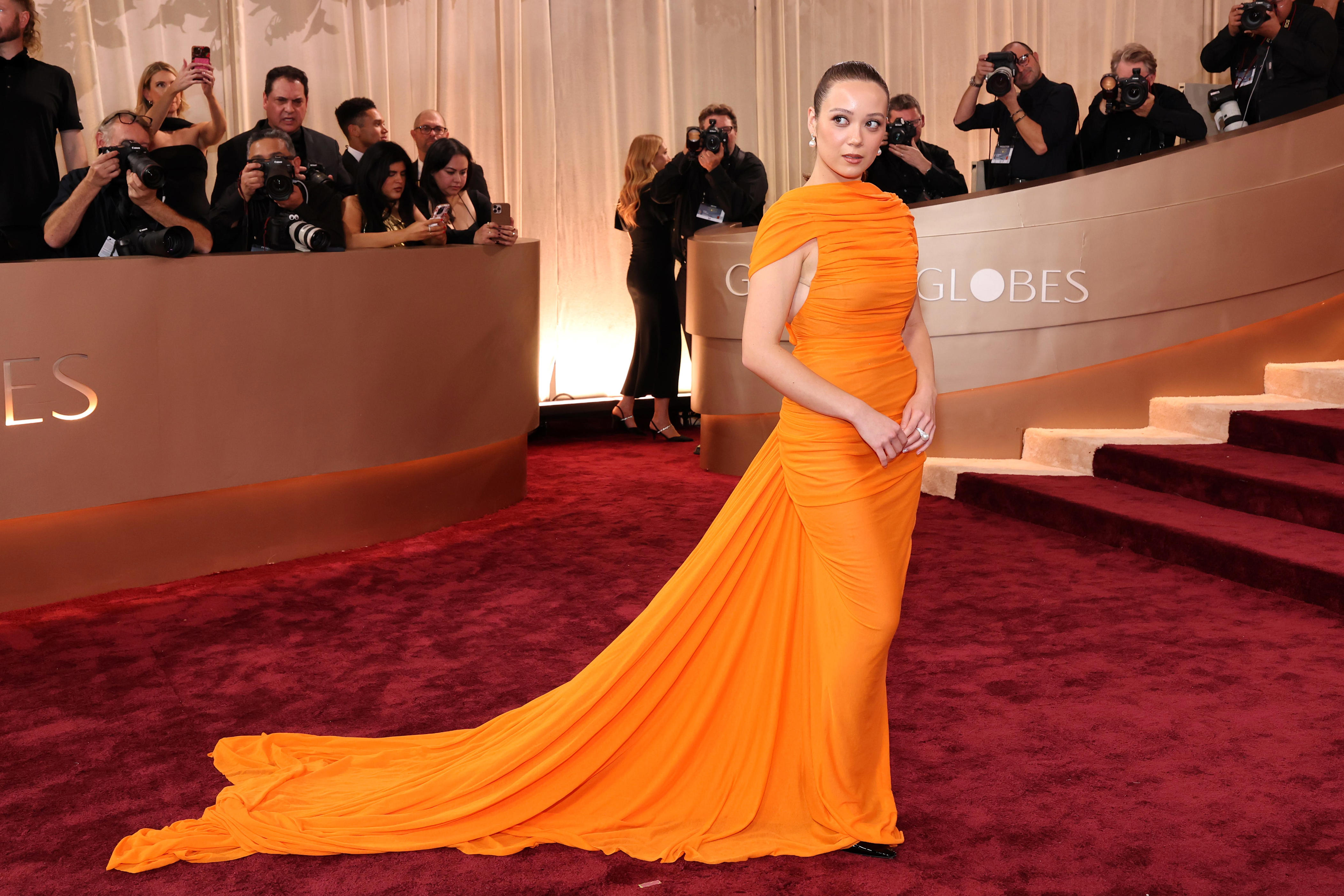 All the celebrity red carpet looks at the 2026 Golden Globes