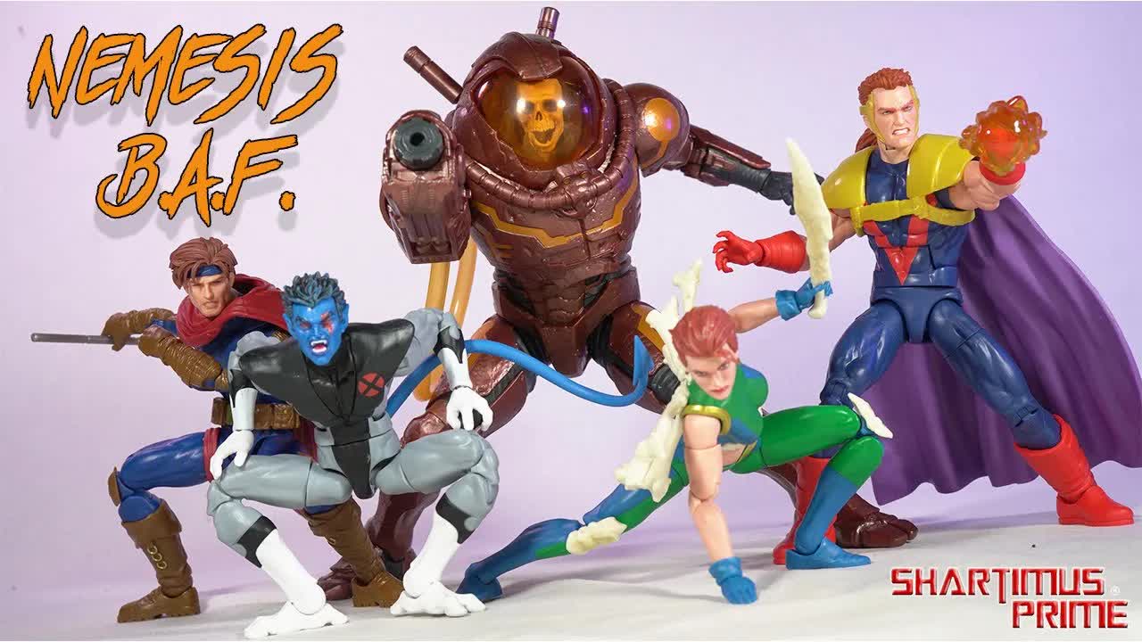 Marvel Legends Genocide/Nemesis BAF, X-Force Nightcrawler, Marrow, AOA ...