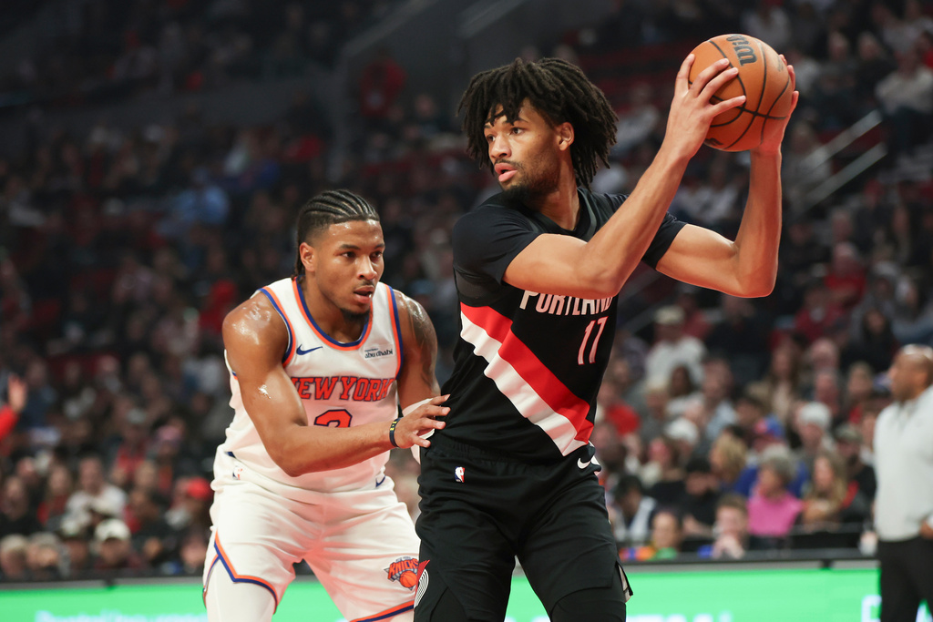 Knicks end Trail Blazers' 5-game winning streak with 123-114 victory