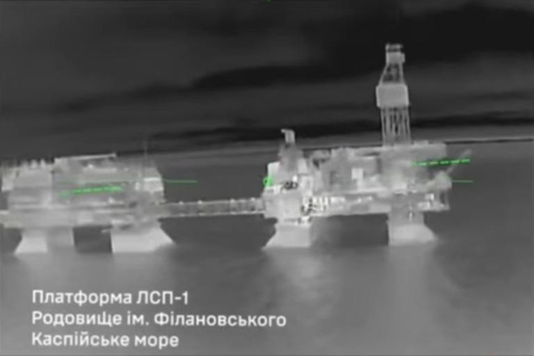 Ukraine strikes Russian oil rigs in Caspian Sea after Moscow’s intense ...